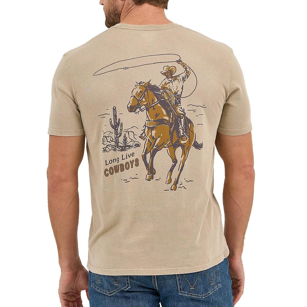 Wrangler Men's Trench Coat Roper Tee Shirt