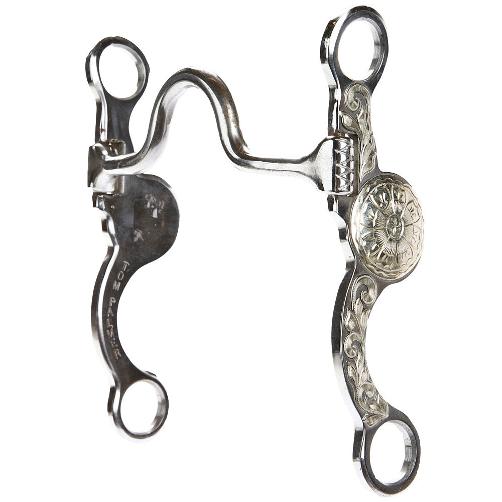 Palmer Bits Spurs Solid Medium Port Long Shank Bit