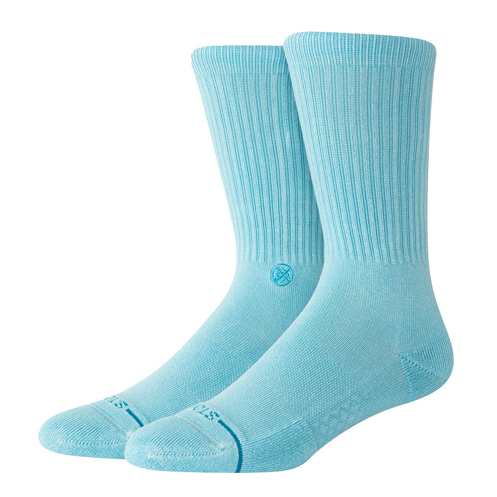 Stance Unisex Icon Dyed Electric Blue Crew Socks