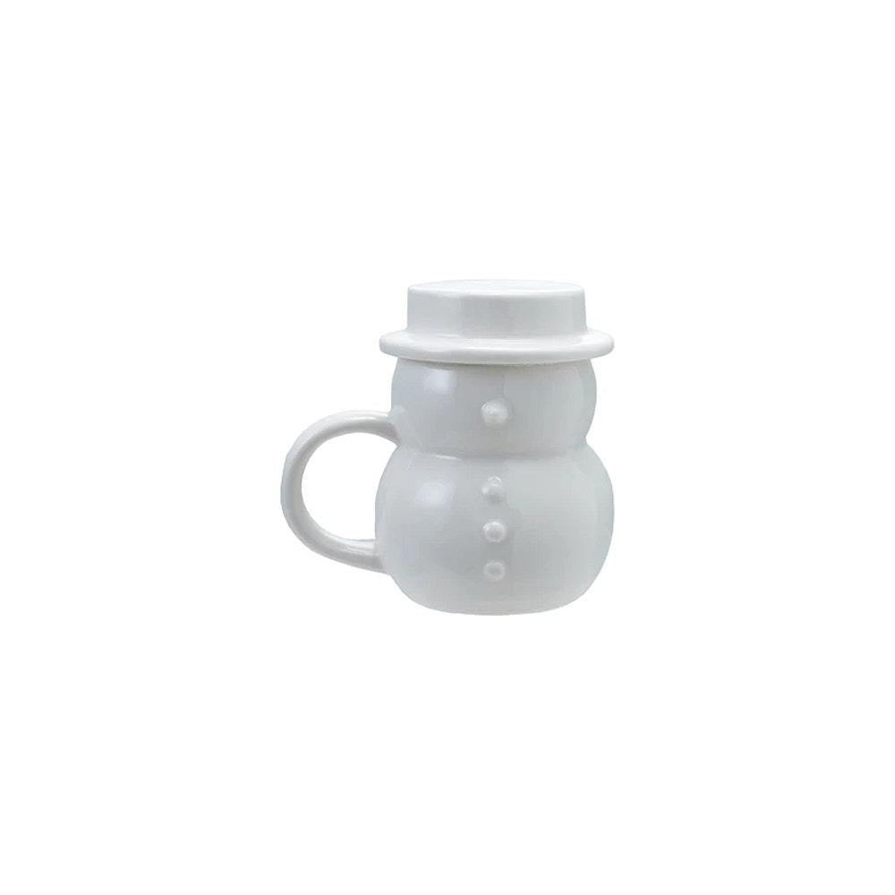 Creative Co-Op Snowman 10oz Mug with Lid