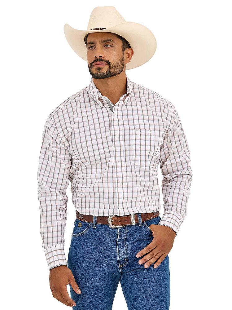 Wrangler Men's George Strait White Multi Shirt