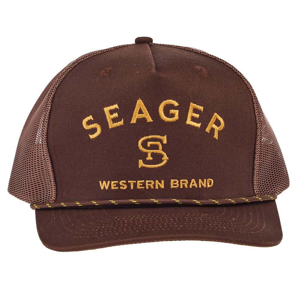 Seager Inc Men's Branded Brown Cap