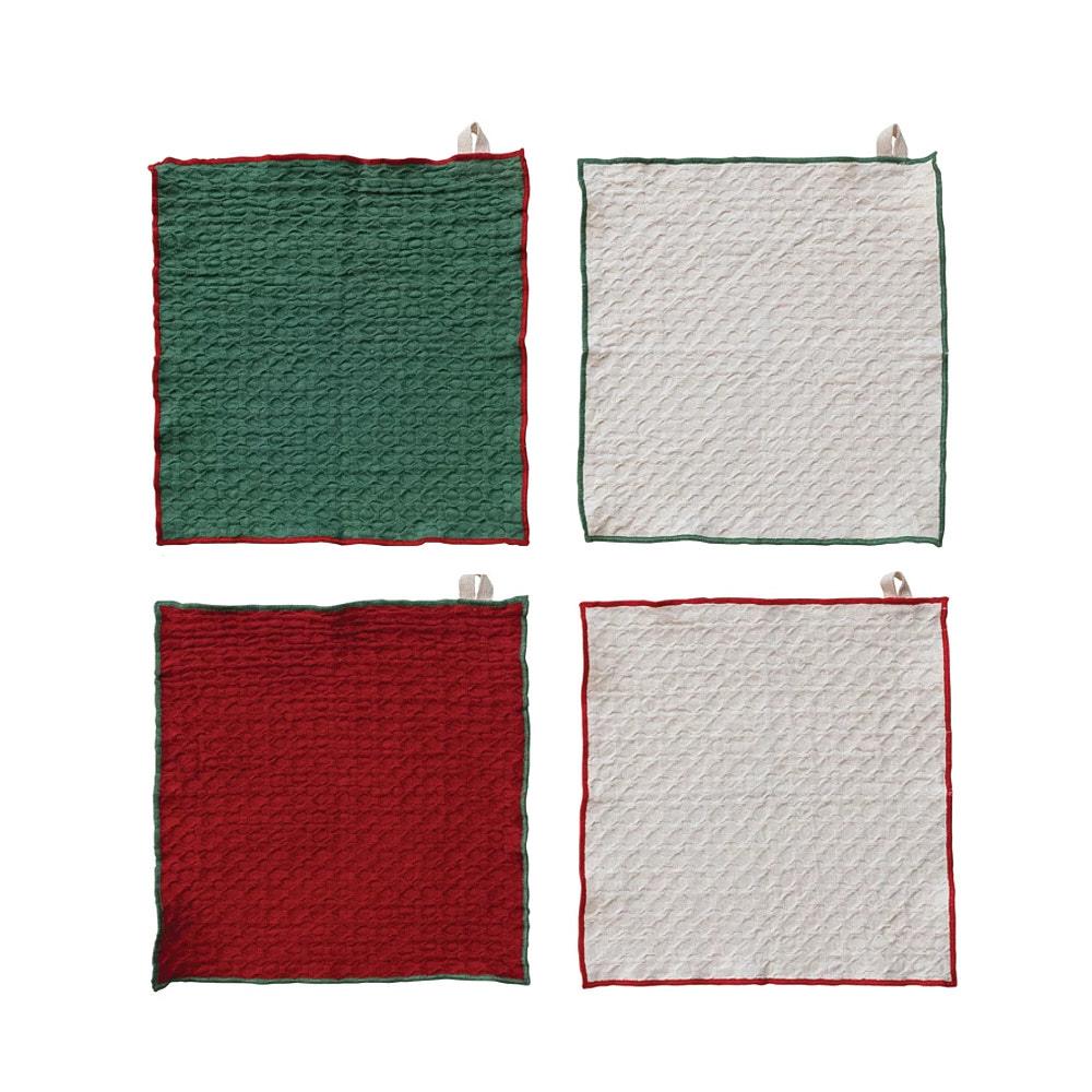 Creative Co-Op 4 Piece Dish Cloth Set