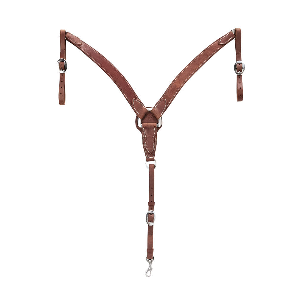 NRS Tack Heavy Oiled Hermann Oak Leather 1 1/2in Tapered Breast Collar
