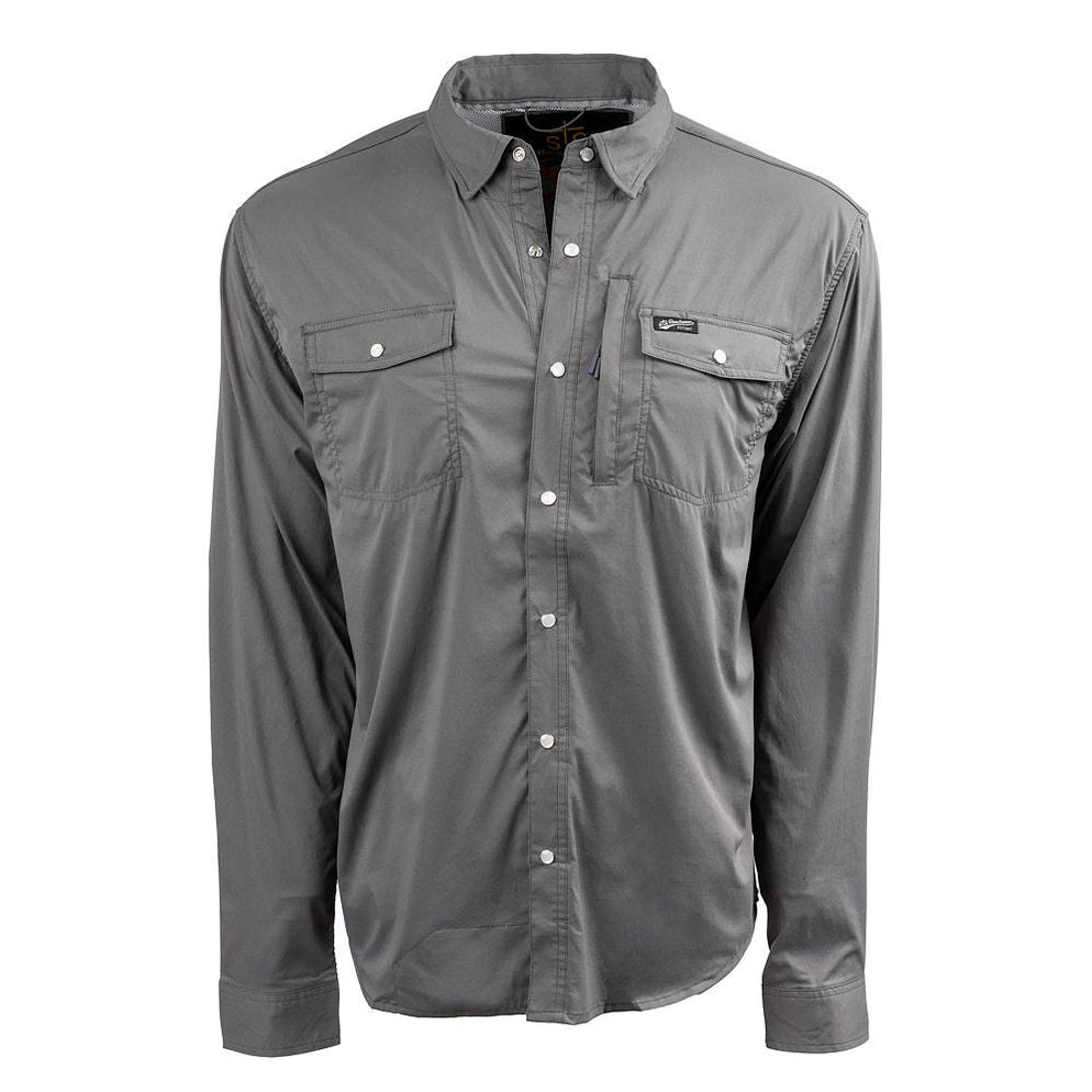 STS Ranchwear Men's Grey Fischer Long Sleeve Shirt