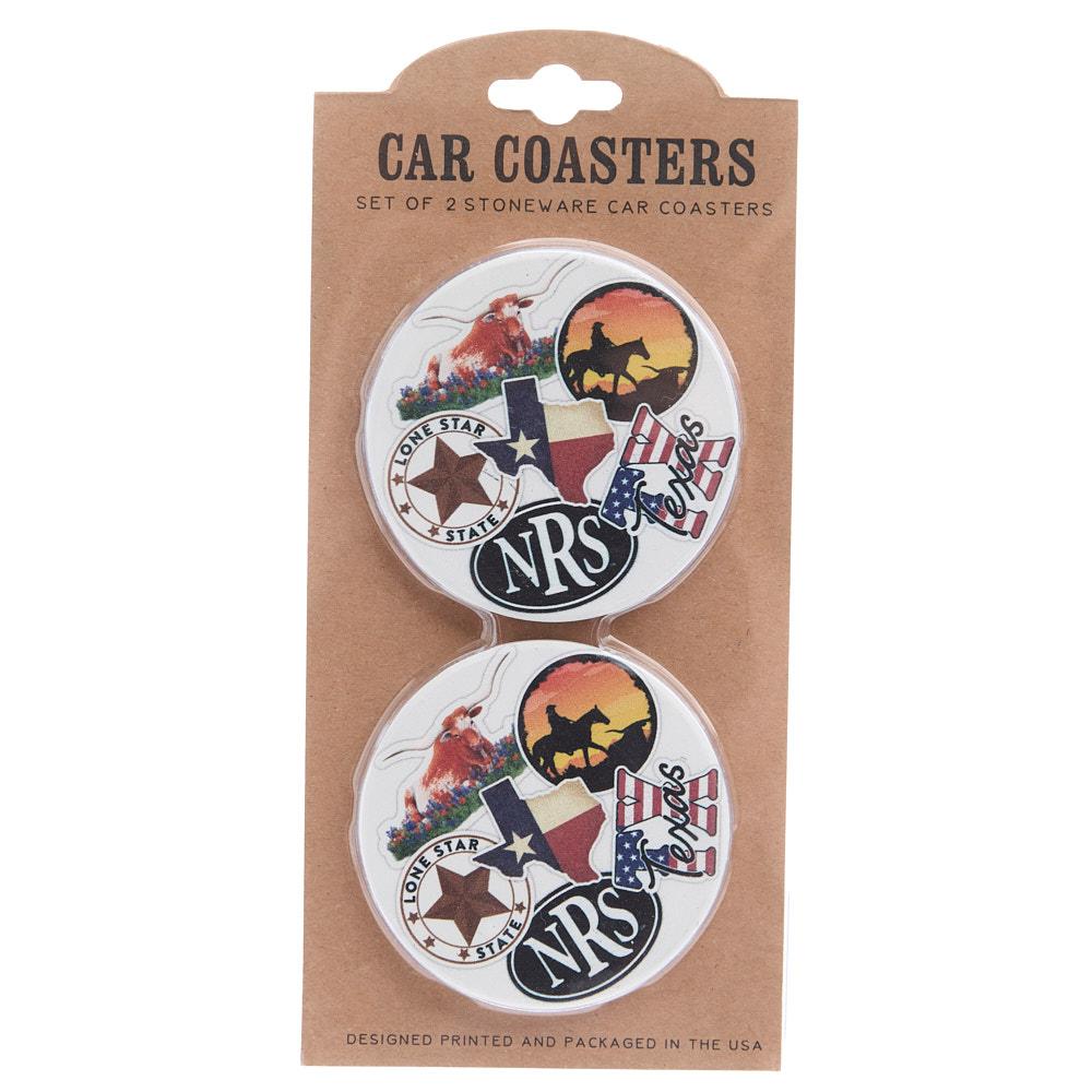 Carson Gifts Texas 2 Pack Car Coasters