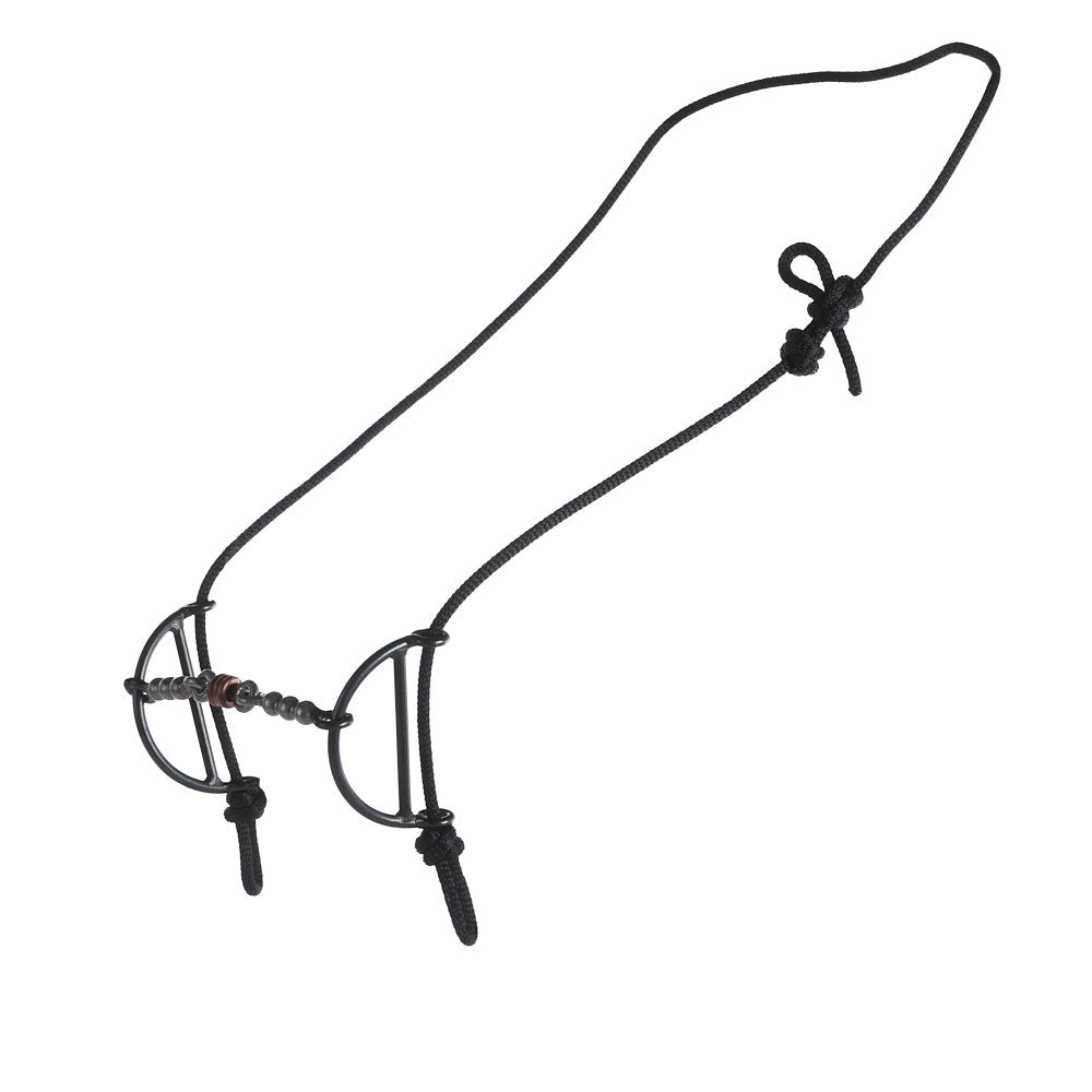 Dutton Bits Snaffle with Solid Bead Mouth Piece Sliding Gag Headstall