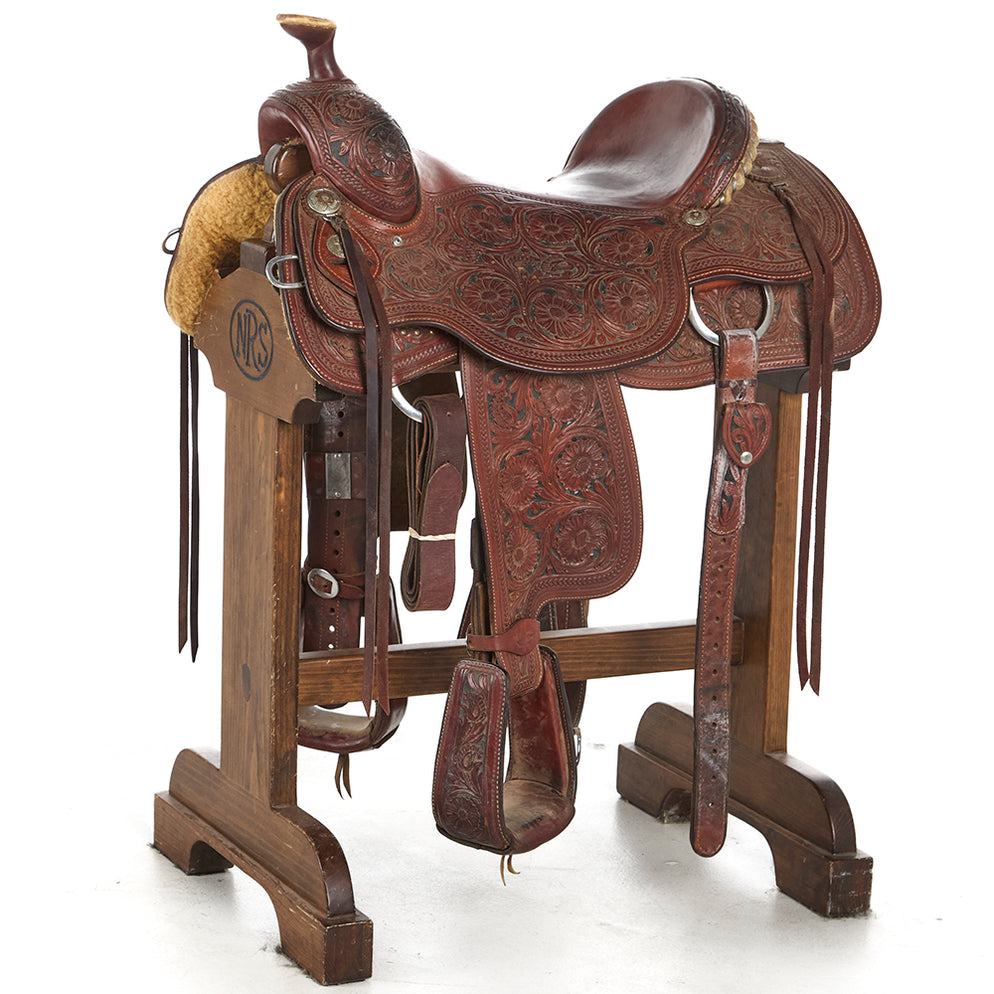Cactus Saddlery Used 16.5in Fully Tooled Ranch Roper