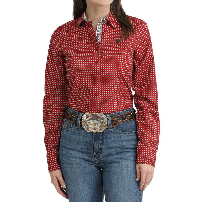 Cinch Women's Red Print Shirt