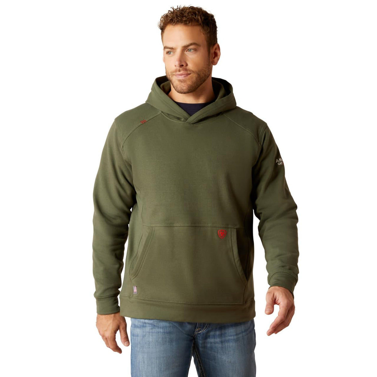Ariat Men`s Fire Resistant Solid Beetle Hoodie