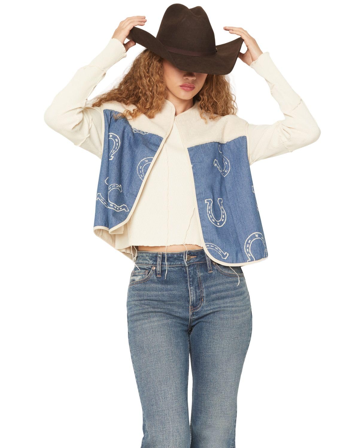 Fornia Apparel Inc Women's Horseshoe Sherpa Vest