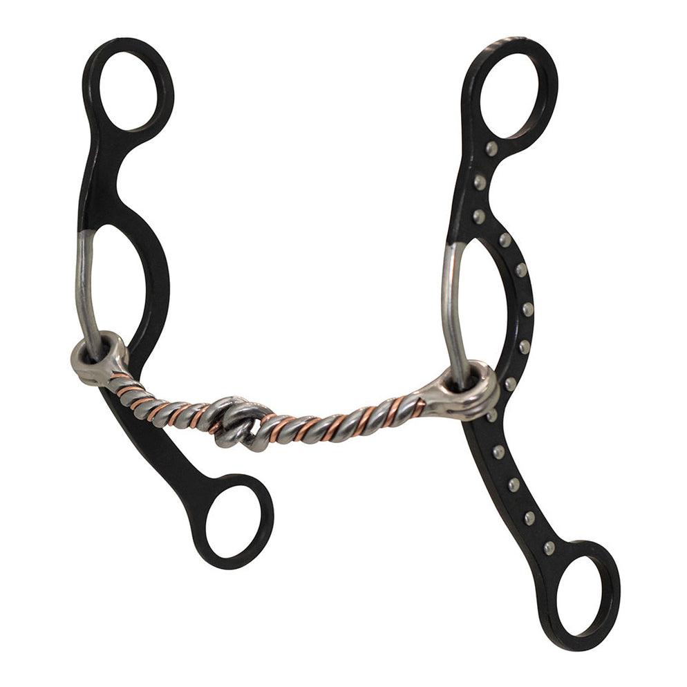 Cowboy Tack Classical Dot Twisted Wire Long Gag Bit
