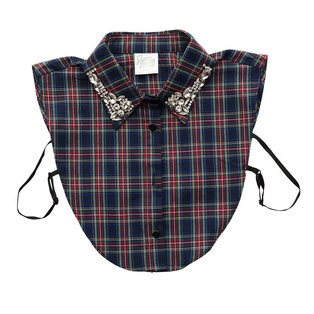 Summer Tees Women's Navy Christmas Corporate Collar