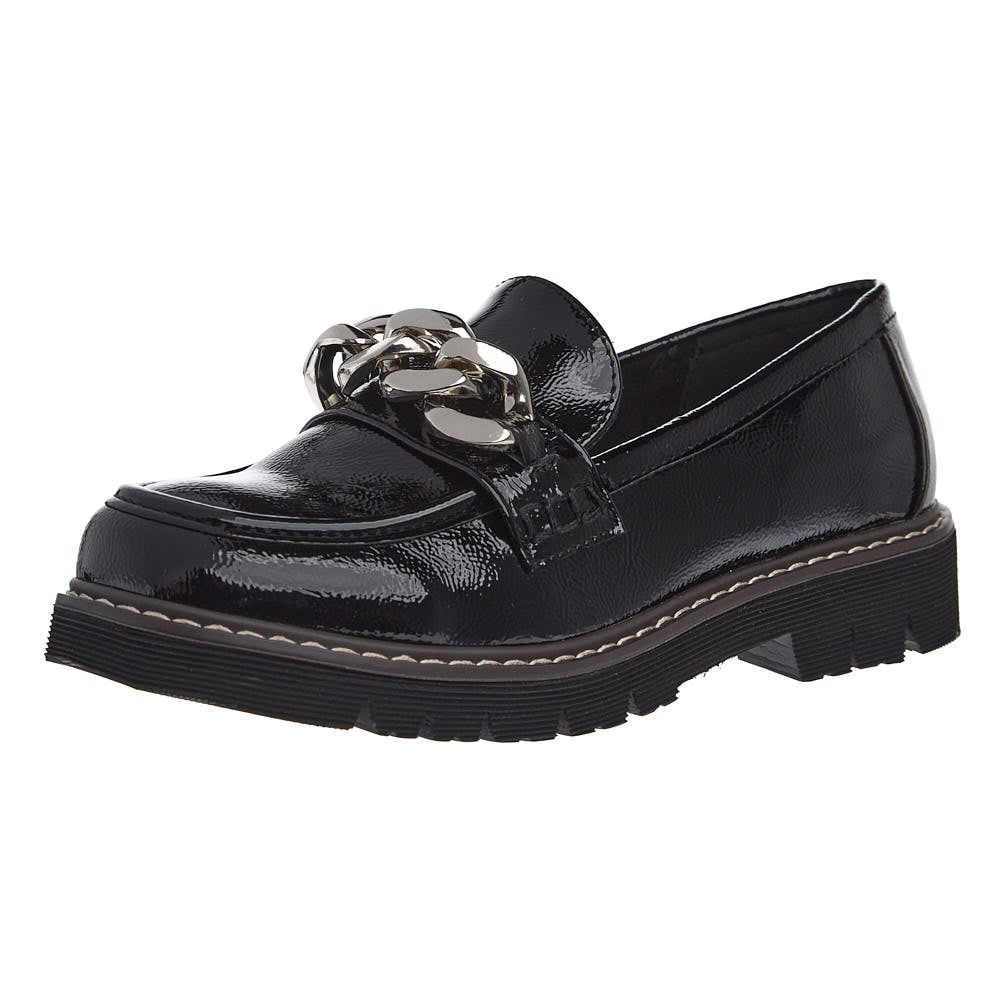 Corkys Footwear Women's Not Literally Black Patent Leather Shoe