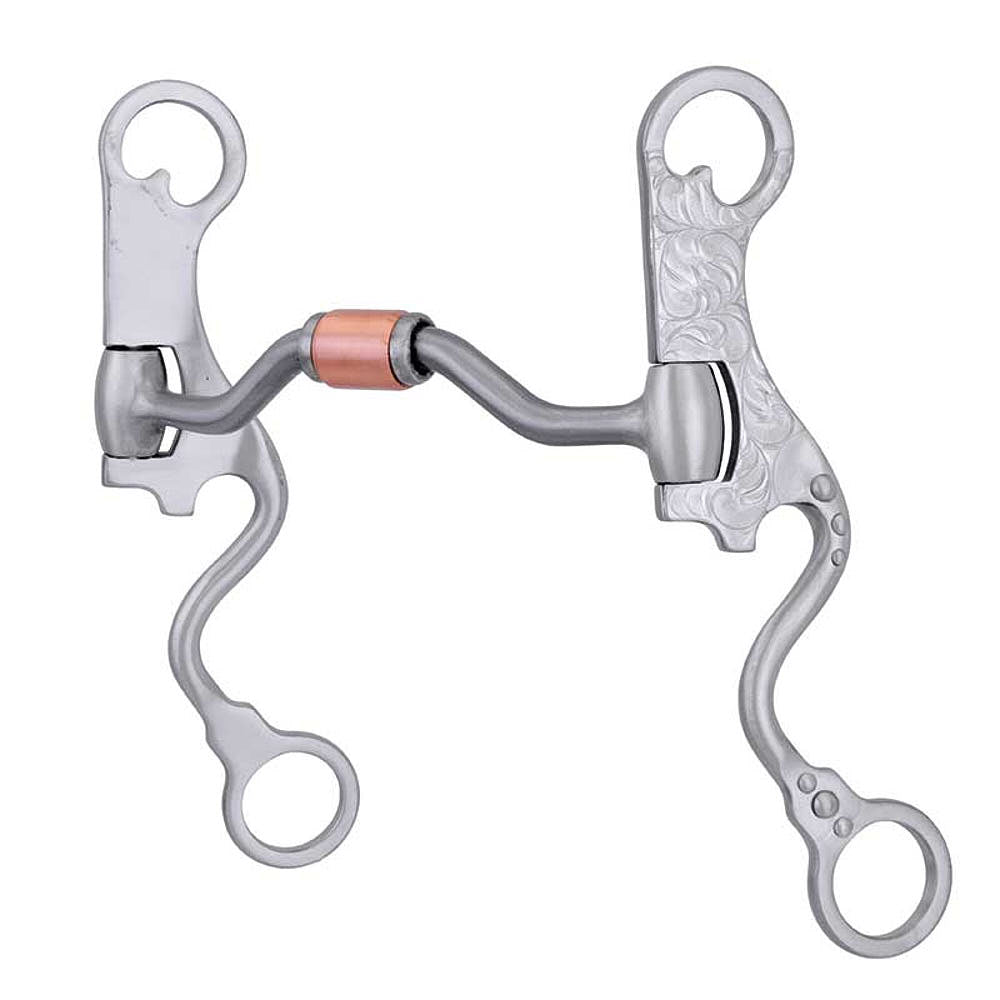 Cowboy Tack Engraved Futurity Hinge Port Bit