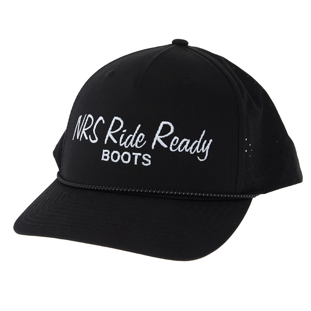 NRS Ride Ready Black Cursive Rope Cap
