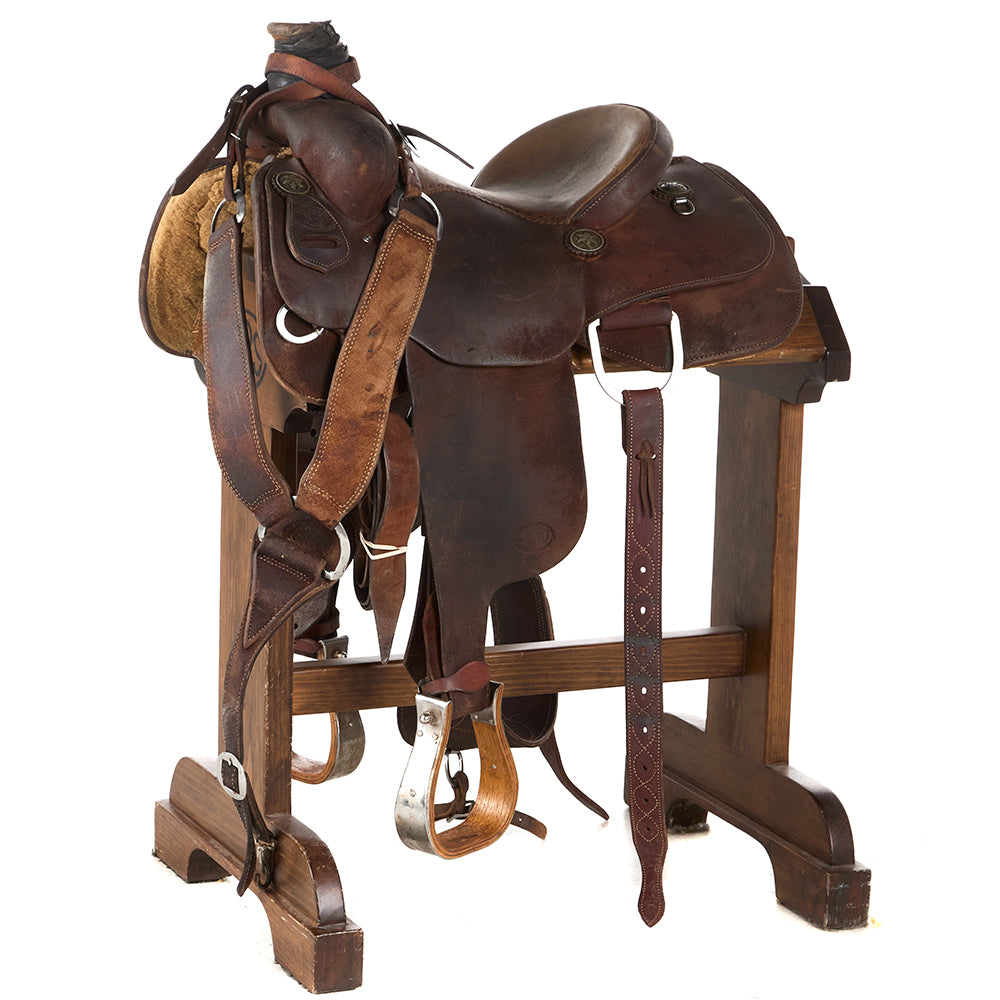 Nrs Pro Series Used 14in Roughout Padded Seat Team Roper
