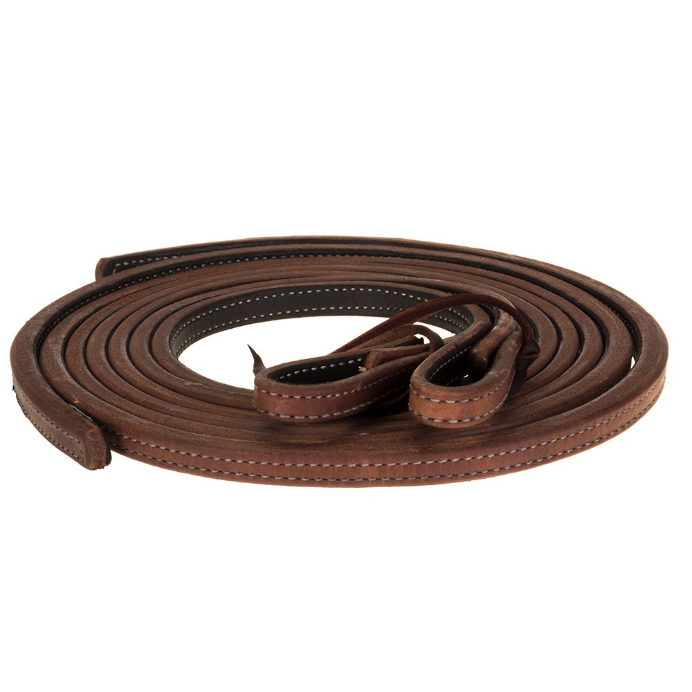 NRS 5/8in 8ft Heavy Oil Double Stitched Split Reins