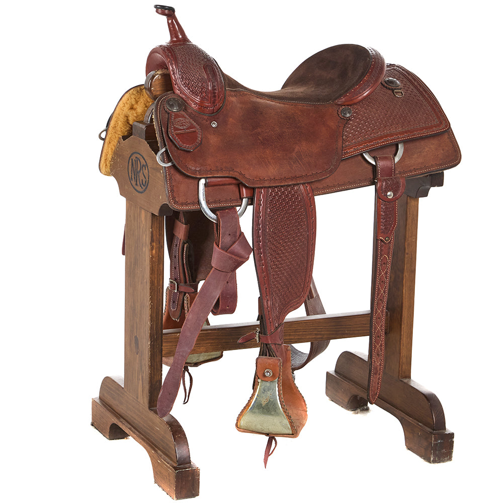 Martin Saddlery Used 15in Waffle Stamp Barbed Wire Border Ranch Cutter