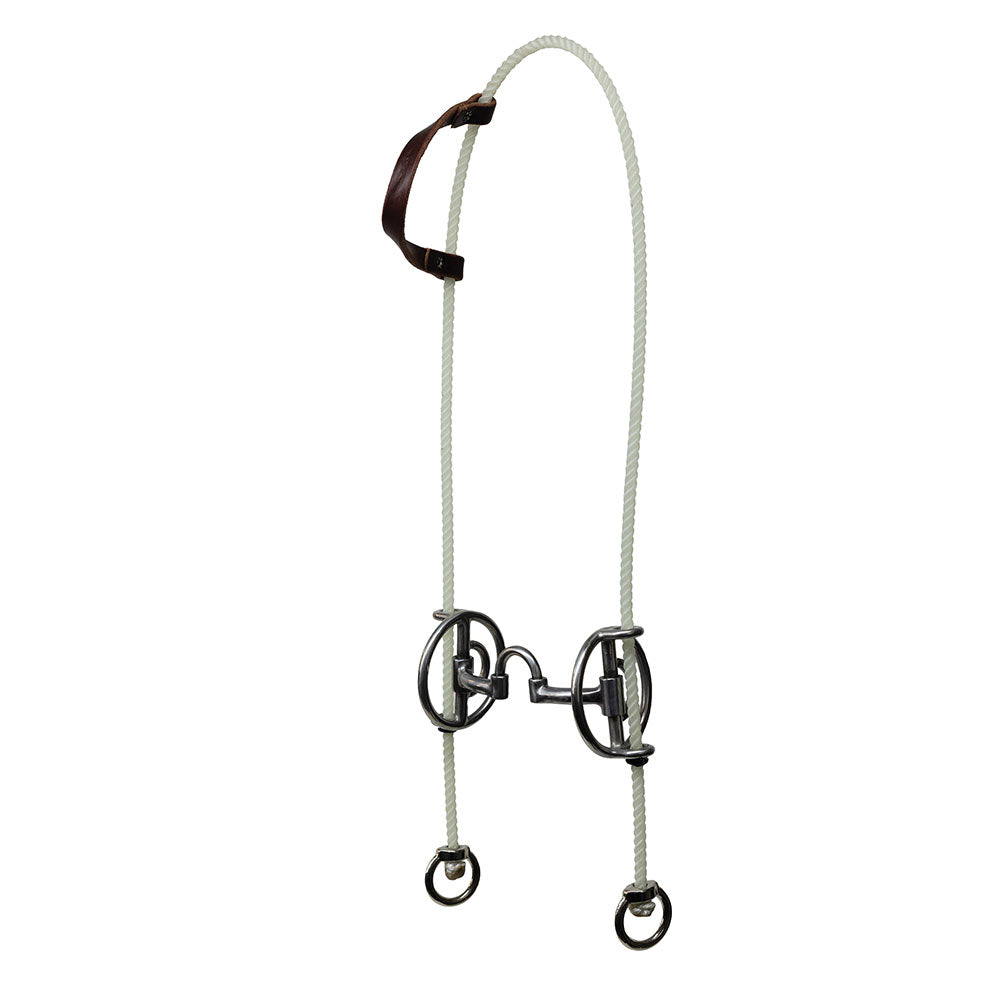 Professionals Choice Correction Rope Draw Gag Bit Headstall