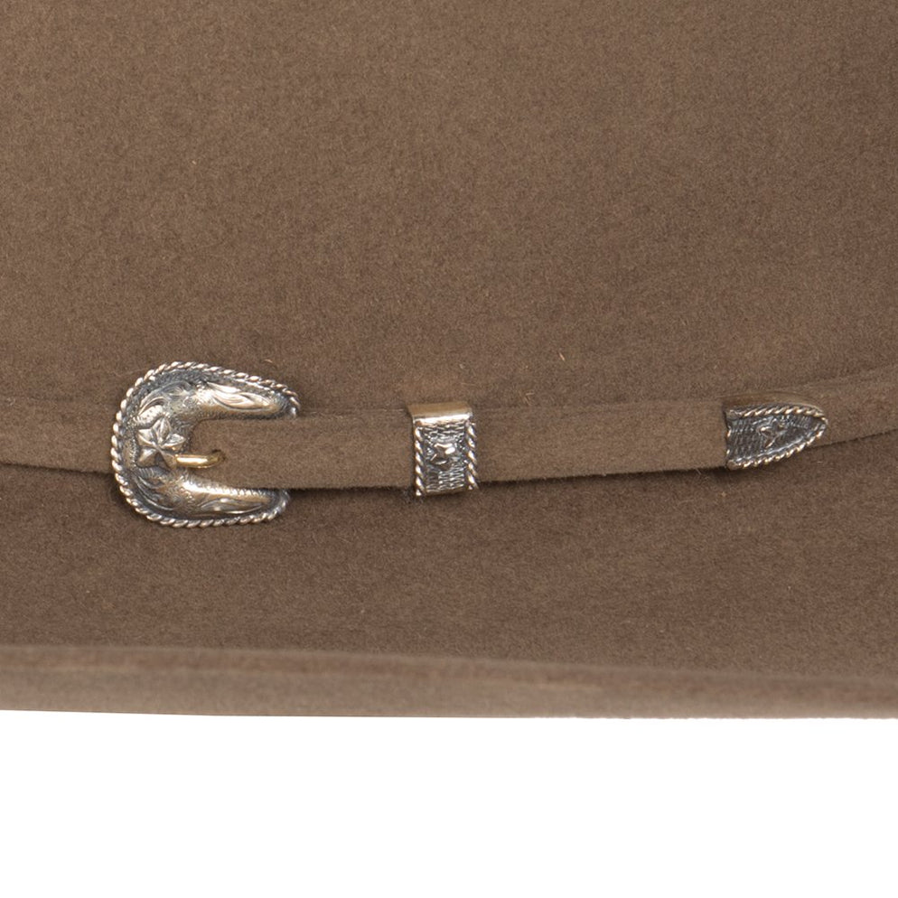 American Hats Co 200x Pecan 4 /4in. Brim Felt Open Crown Cowboy Hat