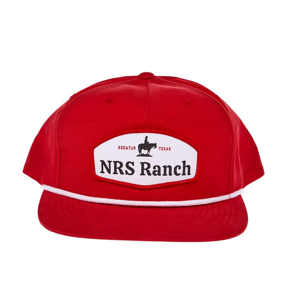 NRS Ranch Cowboy Logo Red & White Cap