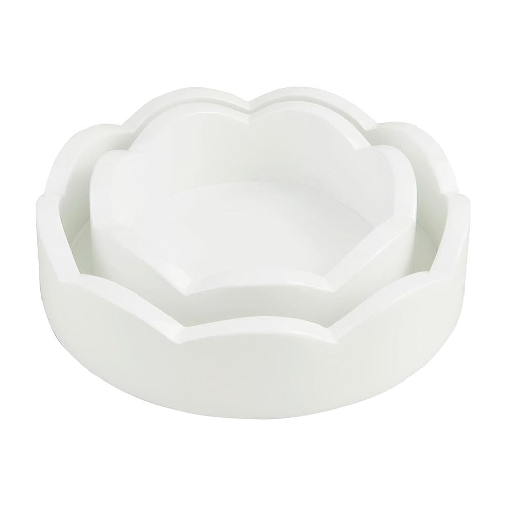 Mud Pie Mini Scalloped Tray Set