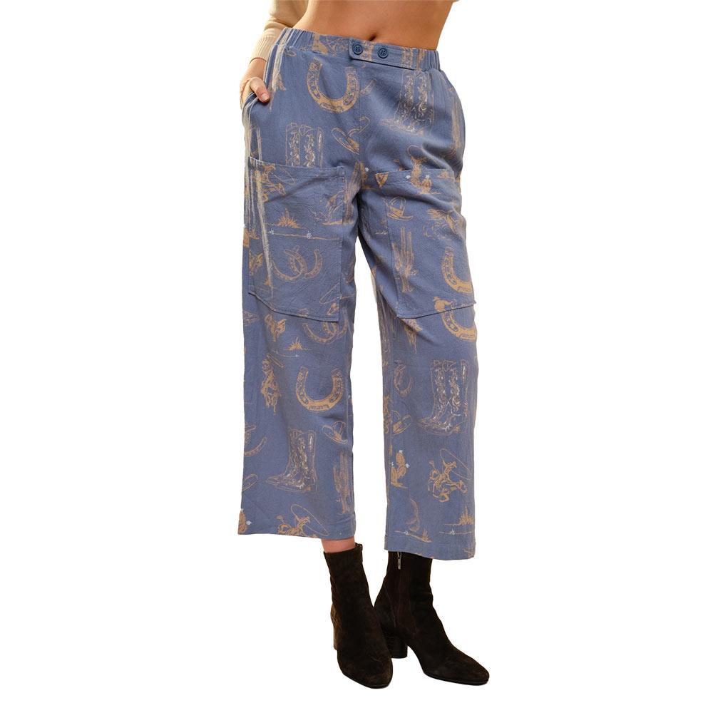 Blue B Women's Western Motif Pants