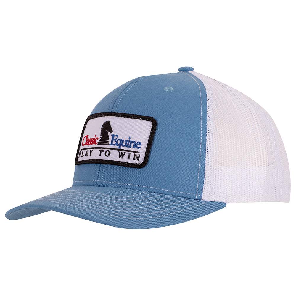 Classic Blue/White Embroidered Patch Logo Cap