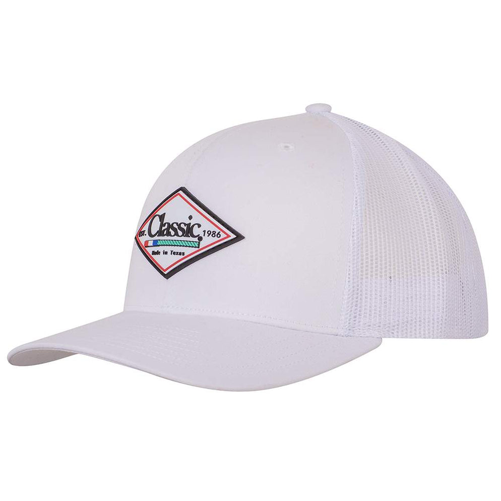 Classic White Diamond Patch Logo Cap