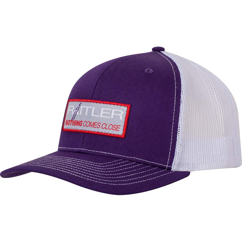 Rattler Ropes Purple and White Embroidered Logo Cap