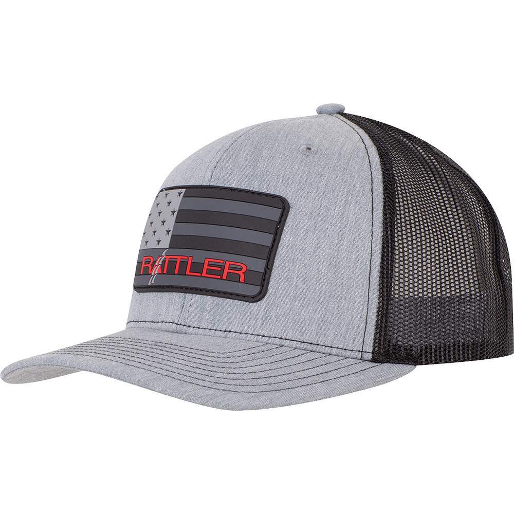 Rattler Ropes Grey and Black Flag Logo Cap