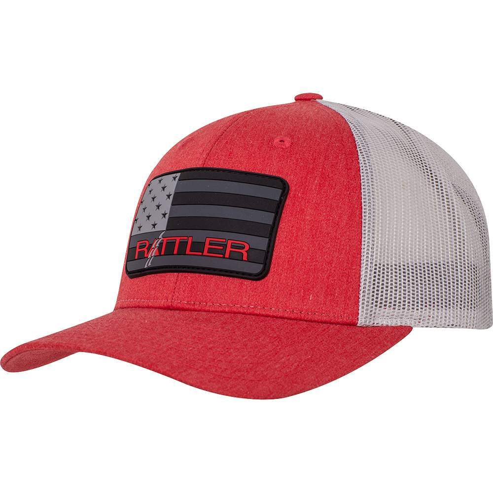 Rattler Ropes Red and Grey Flag Logo Cap