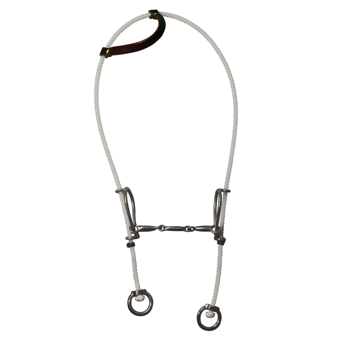 Professionals Choice Professional's Rope Headstall 3 Piece Snaffle Gag