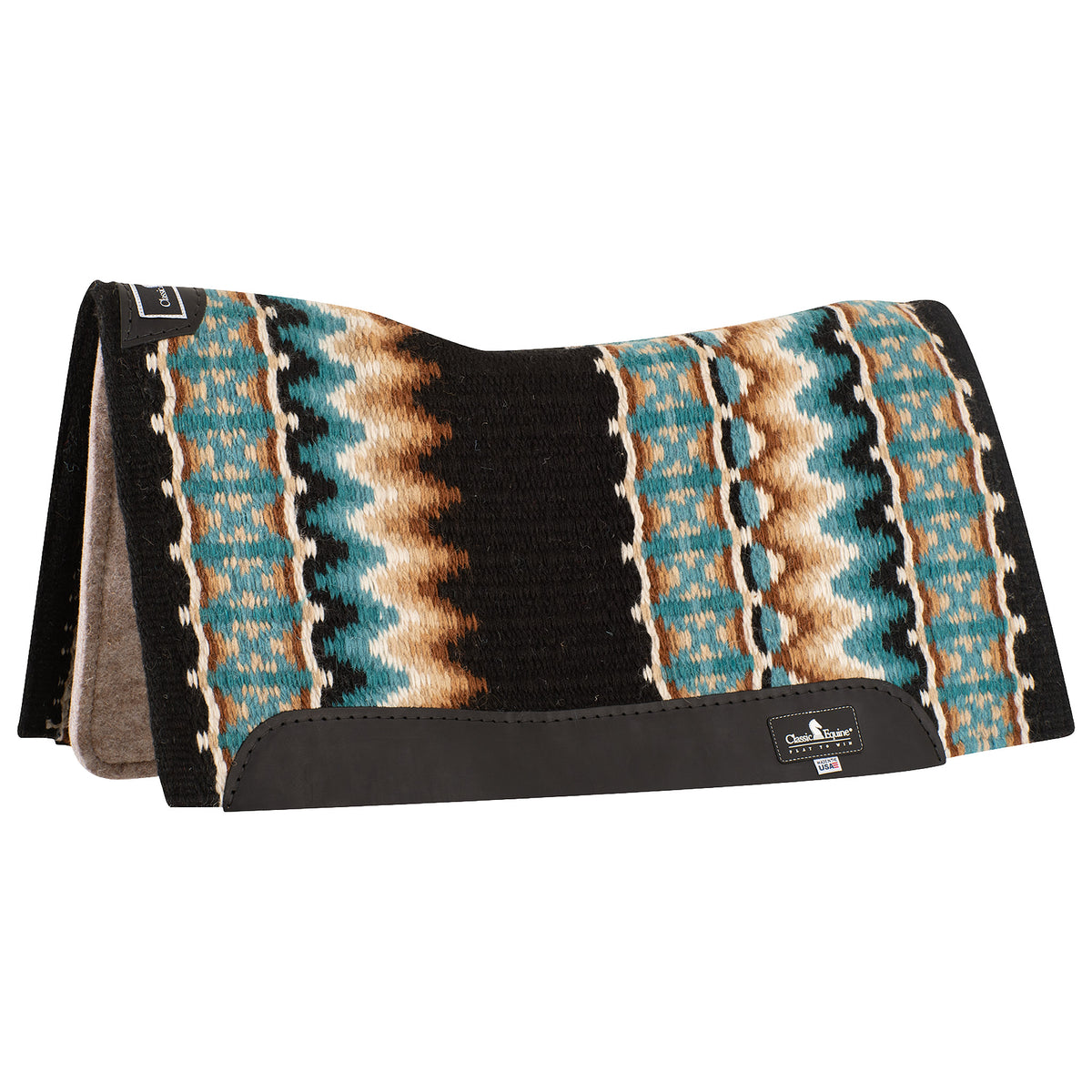 Classic 30x34 Blanket Top Felt Bottom 3/4 Inch Saddle Pad