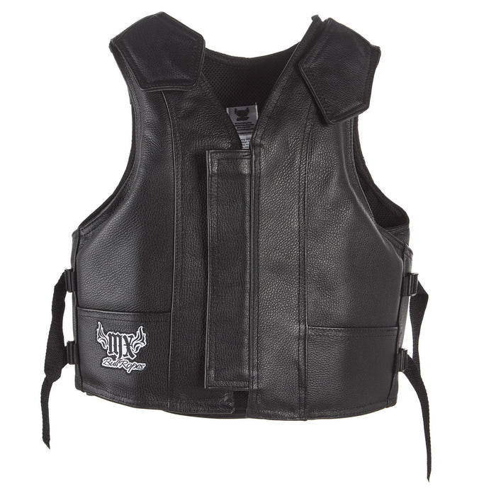 Mx Bull Ropes Adult Genuine Leather Bull Riding Protective Vest