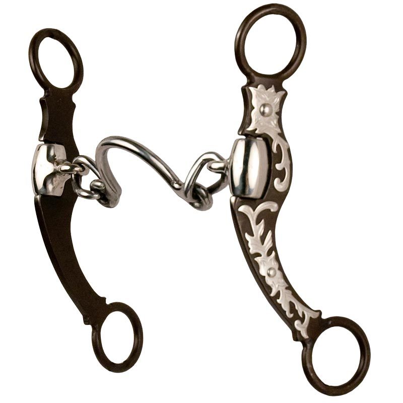 Cowboy Tack Texas Floral Vine Ported Chain Bit