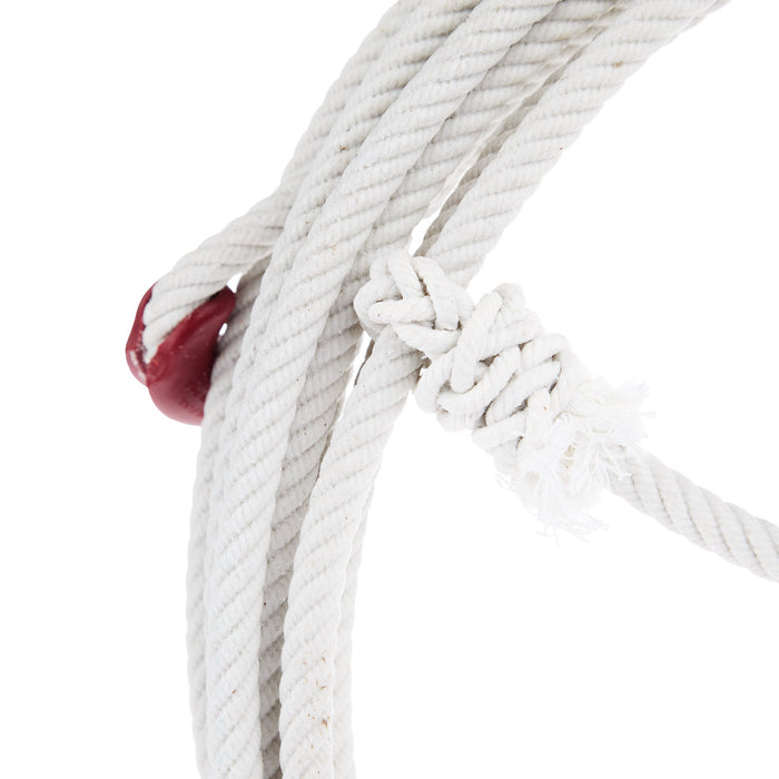 310 Ranch Life Heel & Drag White Waxed Cotton 30ft Ranch Rope