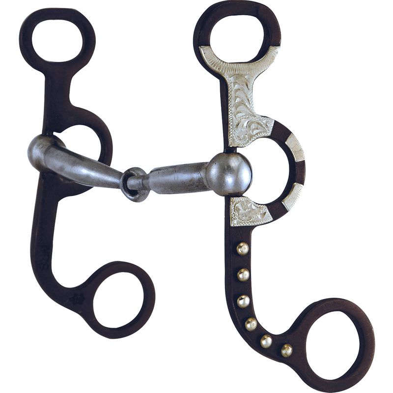NRS Dots & Engraved Smooth Mouth Argentine Snaffle Bit