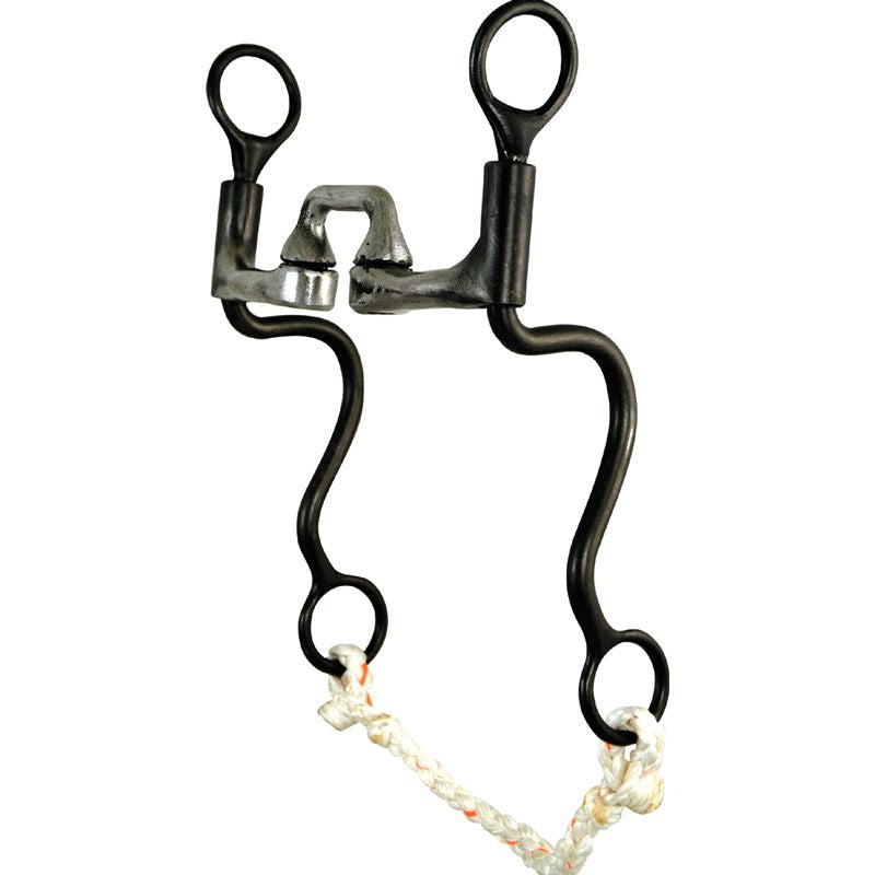 Dutton Bits Smooth One by One Inlay Cavalry 8in. Cheek Bit