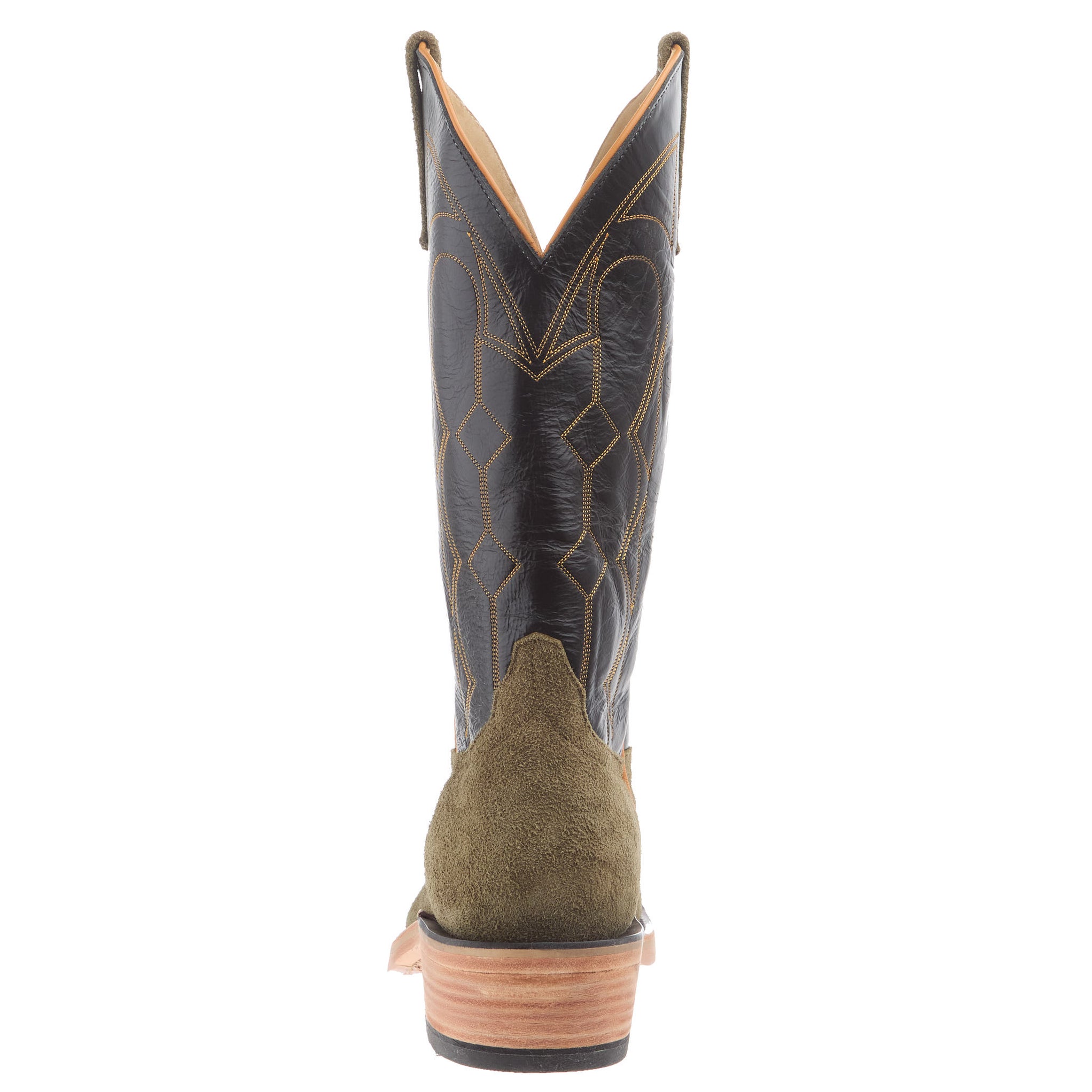 Anderson Bean Men`s AB Ride Ready Military Green Roughout Vamp 13in Bl