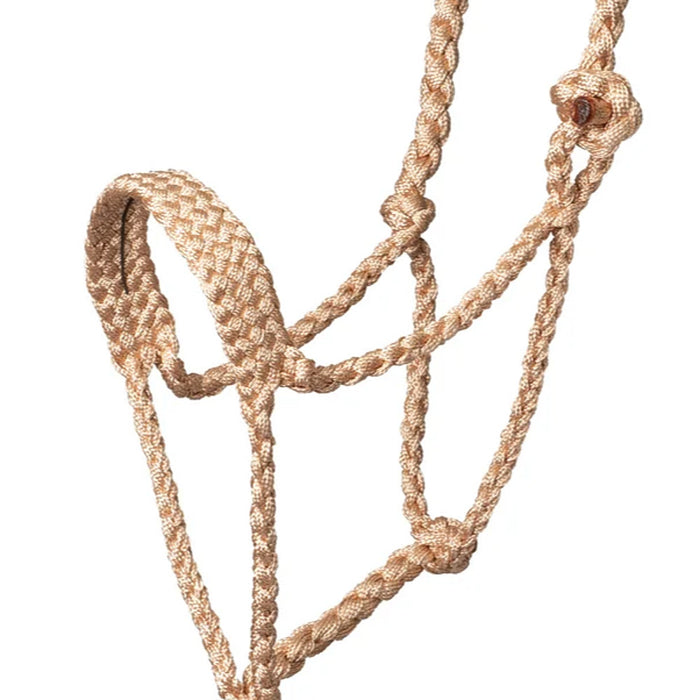 Weaver Leather Tan Braided Rope Halter with Lead
