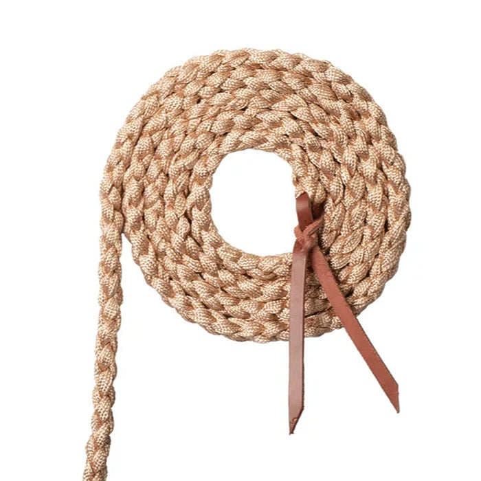 Weaver Leather Tan Braided Rope Halter with Lead