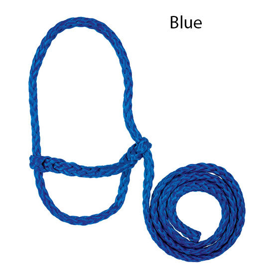 Weaver Leather Leather Poly Rope Sheep Halter Lime Green Hurricane Blu