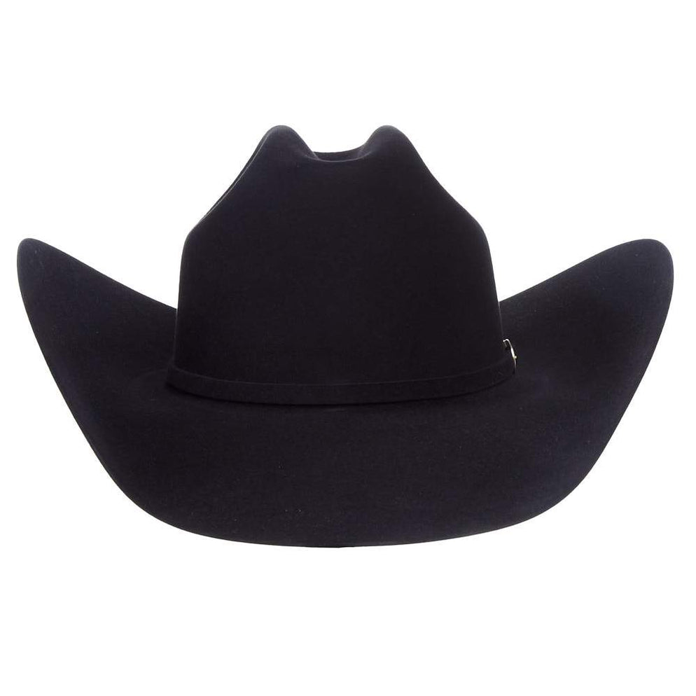 American Hats AHC 40X Rancher Crease Black Self Band 4 1/2in. Brim Fel