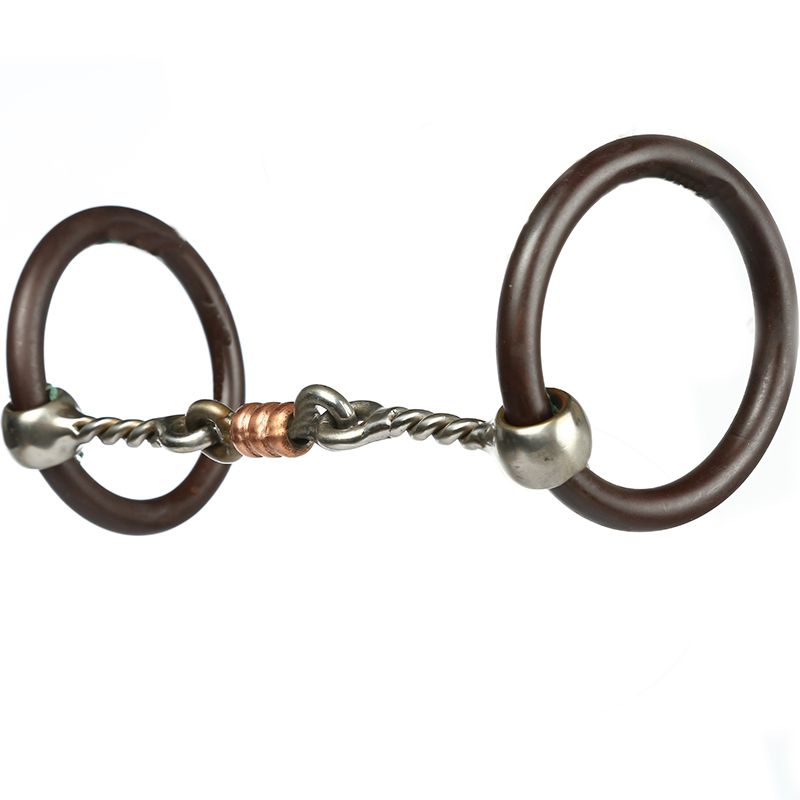 Professionals Choice Bob Avila Three Piece Twisted Wire Snaffle