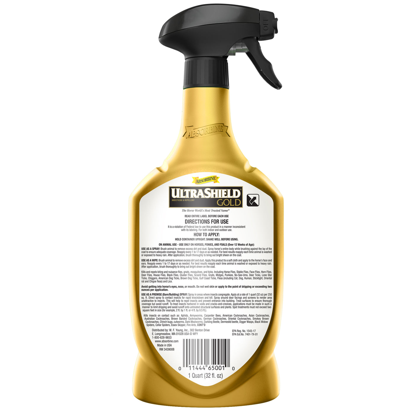 Absorbine UltraShield Gold Fly Spray 32oz
