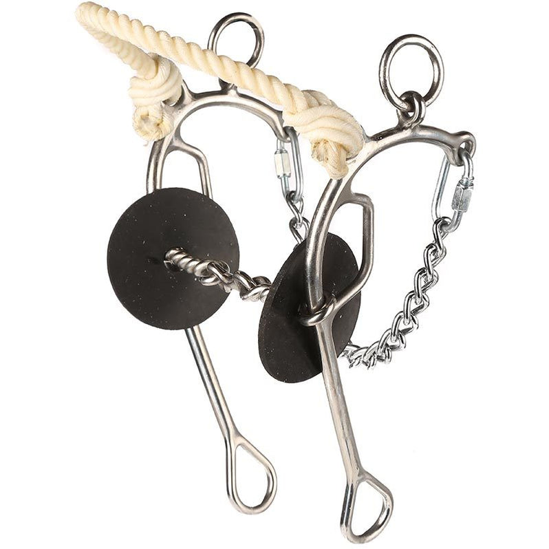 Reinsman Martha Josey Long Shank Rope Nose Combo Gag Bit