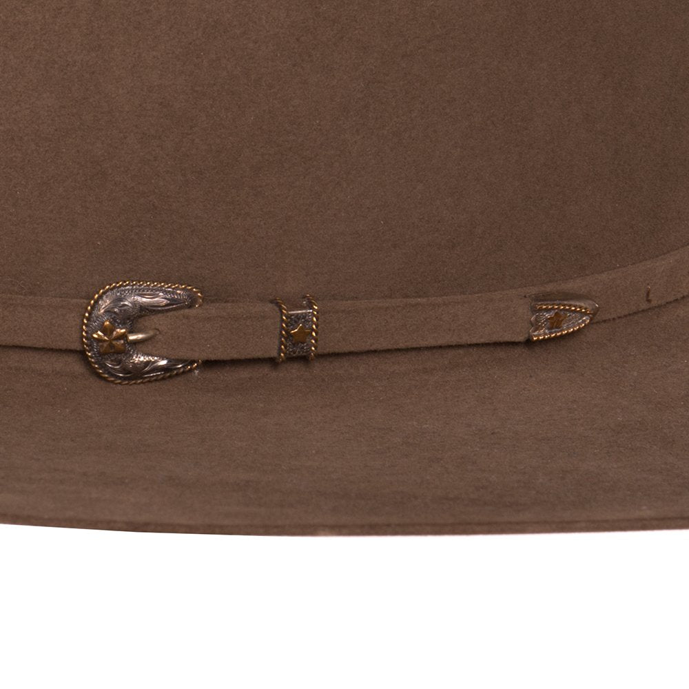 American Hats 500X Pecan 4 /4in. Brim Open Crown Felt Cowboy Hat