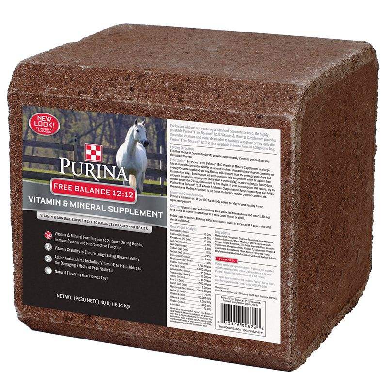 Purina Animal Nutrition Free Balance 12:12 Block 40lb